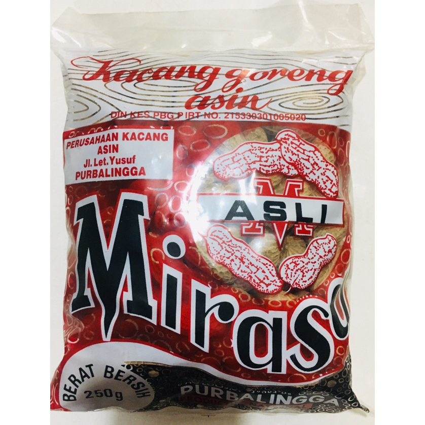 Jual Kacang Kulit Goreng Asin Mirasa Asli Khas Purbalingga kemasan ...