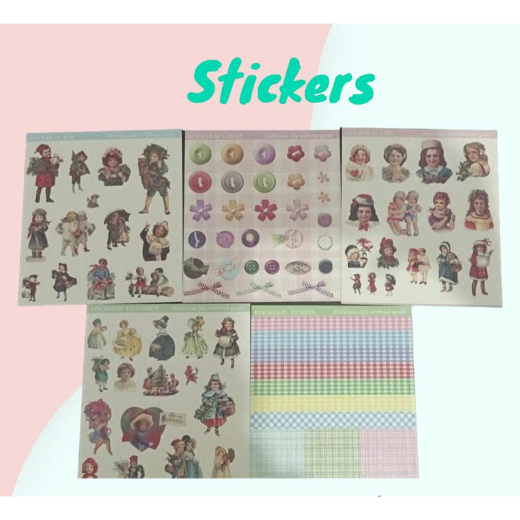 Jual sticker tema motif peri /jual perpack isi 5 lembar | Shopee Indonesia