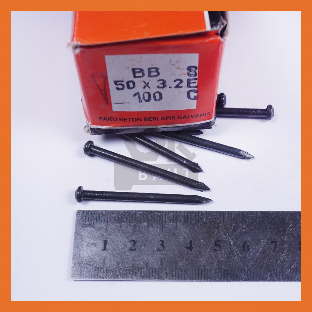 Jual Hensel Paku Beton Hitam 50 mm Paku beton 5 cm per kotak isi 100 pc ...