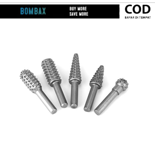 Jual Mata Bor Gerinda Ukir Kayu Set 5PCS File Rotary Drill Bits ...