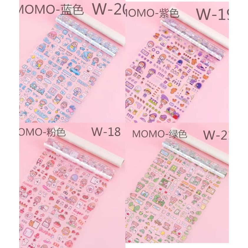 Jual STIKER MOMO ROLL GULUNG SAMPUL/STIKER LUCU/STIKER SIAP TEMPEL ...