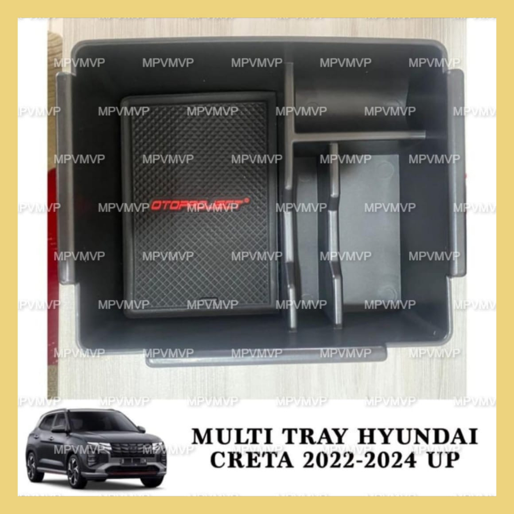 Jual Multi Tray Consule Box Hyundai Creta 2022 2023 2024 Hitam | Shopee ...