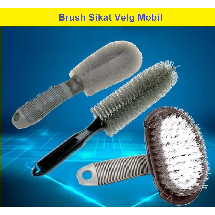 Jual SIKAT RODA BAN MOBIL MOTOR / CAR BRUSH CLEANING VELG / SIKAT PELAK ...