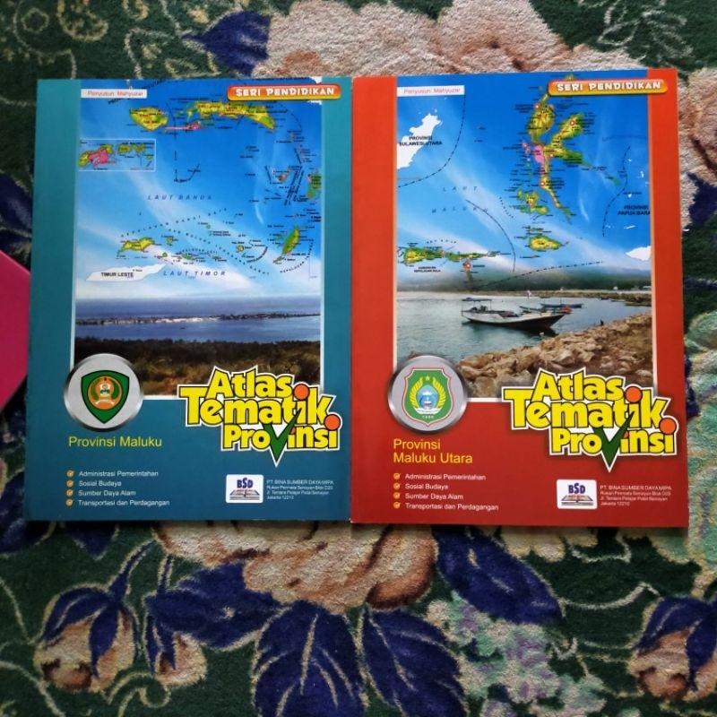 Jual ORIGINAL BUKU PETA ATLAS TEMATIK PROVINSI MALUKU UTARA MALUKU ...