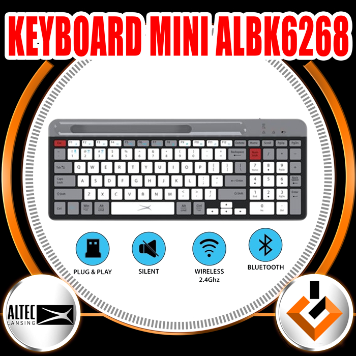 Jual Altec Lansing Keyboard Dual Mode Wireless/Bluetooth ALBK6268 ...