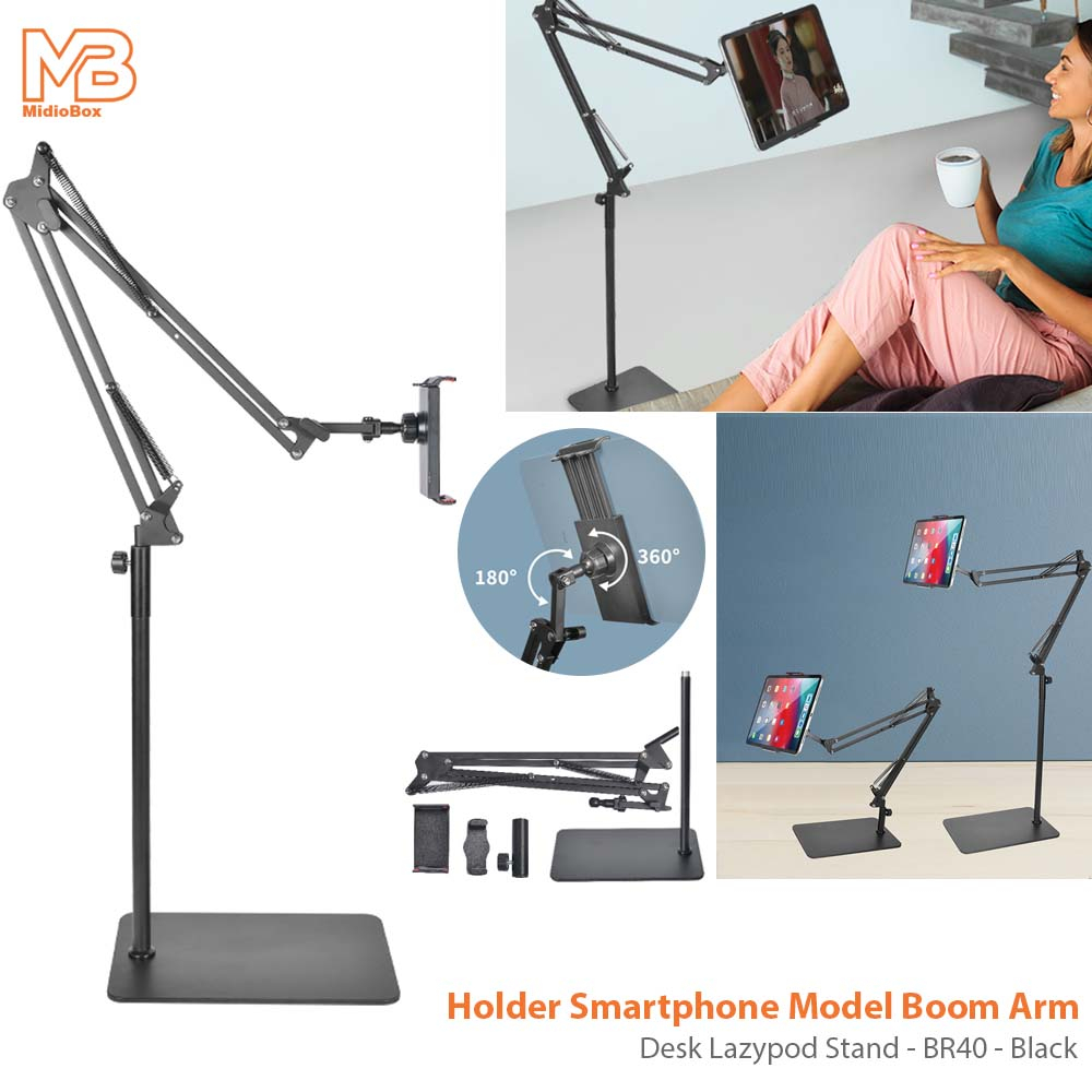 Jual Midio Stand Braket Overhead Handphone Tablet Holder IPAD Samsung ...