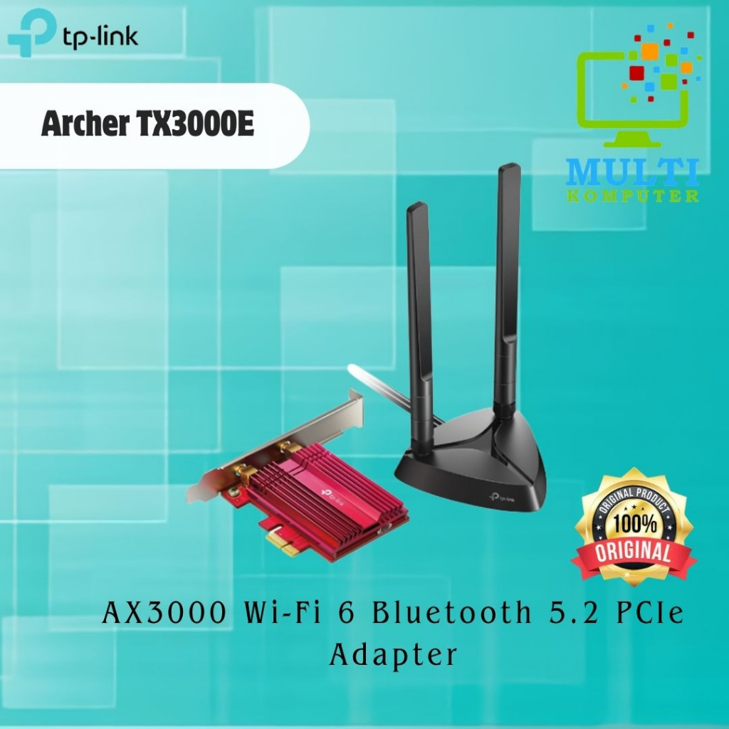 Jual Tp-link Archer TX3000E Wi-Fi 6 Bluetooth 5.0 PCIe Adapter | Shopee ...