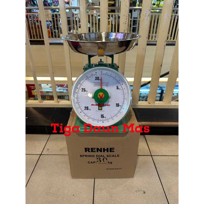 Jual Timbangan Duduk Jarum Renhe Kualitas Vietnam 30 Kg Mangkok / Timbangan Renhe 30 Kg Mangkok ...