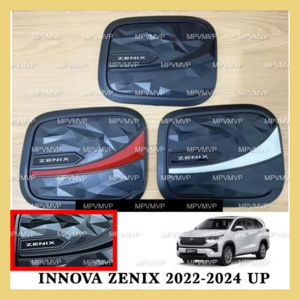 Jual Tank Cover Innova Zenix 2022 2023 2024 Diamond Hitam Putih Merah ...