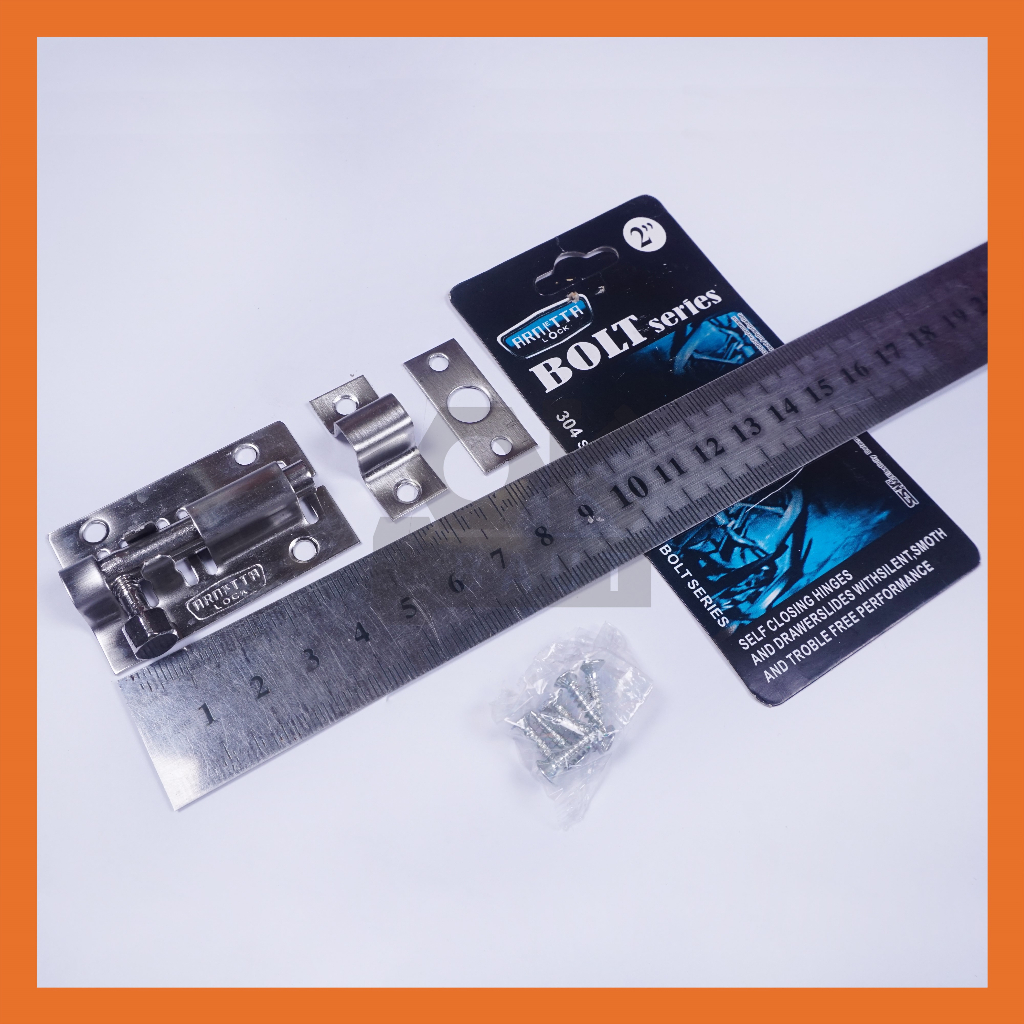 Jual ARNETTA GRENDEL 2" SLOT PINTU JENDELA STAINLESS SS 2 inch 5 cm ...