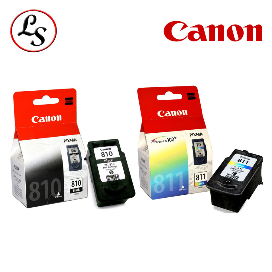 Jual CANON CATRIDGE PG 810 / 811 Tinta Black / Hitam , Color / Warna ...