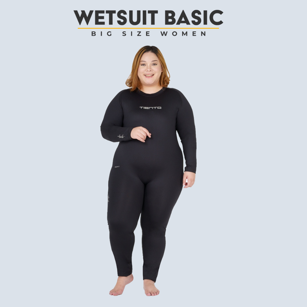 Jual (ONLY 4XL) Tiento Wetsuit Swimwear Basic Black Baju Celana Pakaian ...