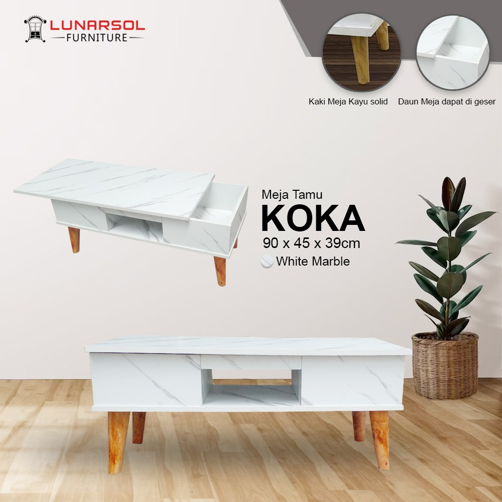 Jual Meja Tamu Koka Lunar ( DROP ONLY ) / Coffee Table / Meja Tamu ...