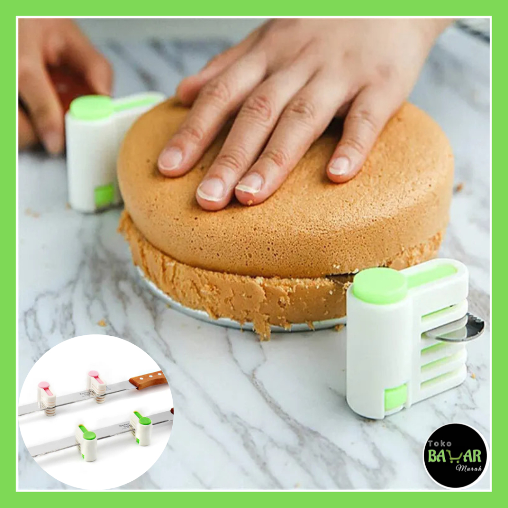 Jual Alat Bantu Potong Roti / 5 Layer Cake Bread Cutter Leveler Slicer ...