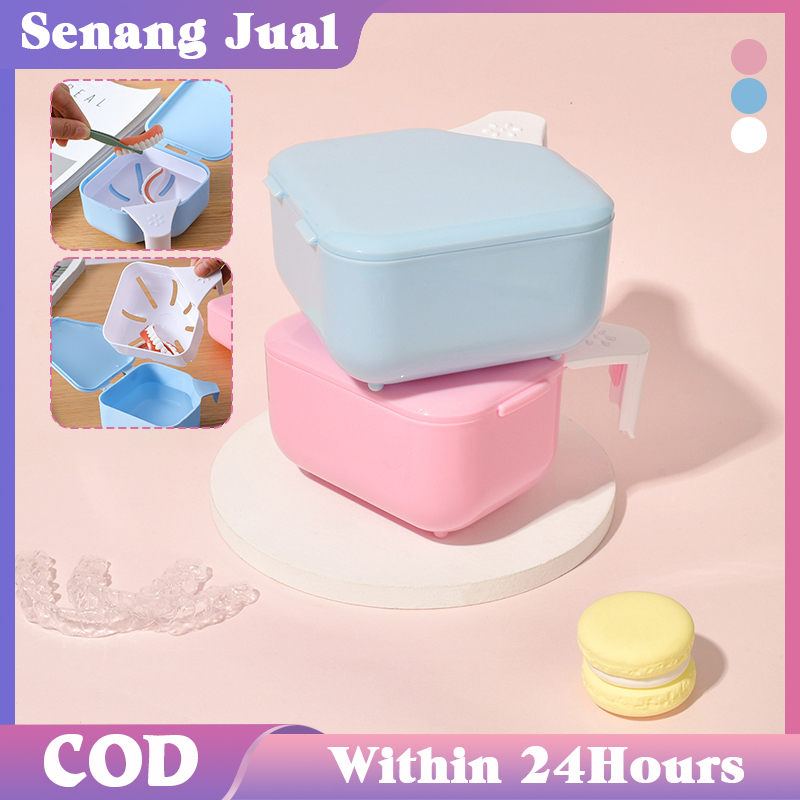 Jual Awet Wadah Retainer Gigi Sanitasi Wadah Gigi Palsu / Tempat Gigi ...