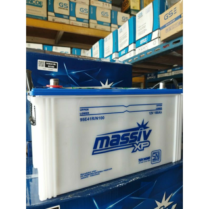 Jual aki basah mssiv xp n100 12v 100ah 95e41rbattery genset kapal truck accu | Shopee Indonesia