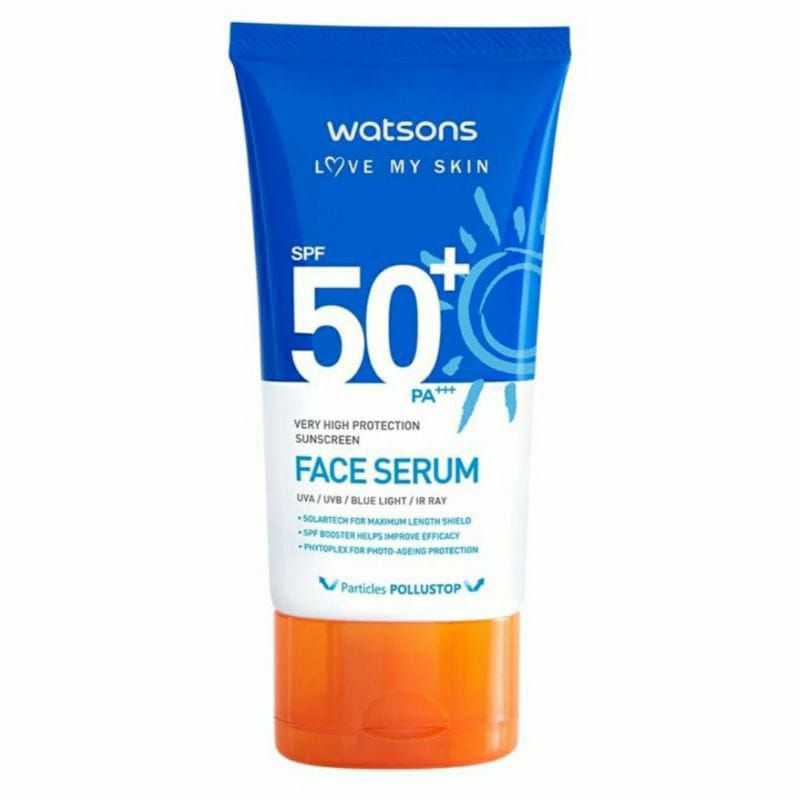 Jual WATSONS Very High Protection Sunscreen Face Serum SPF50+ 50ml ...