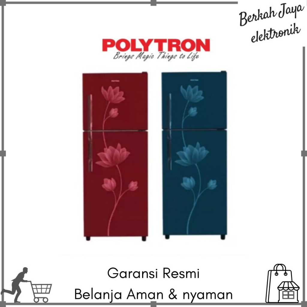 Jual Polytron Kulkas 2 Pintu PRB 289 B/R / PRB289 / PRB 289B 289R 240L ...