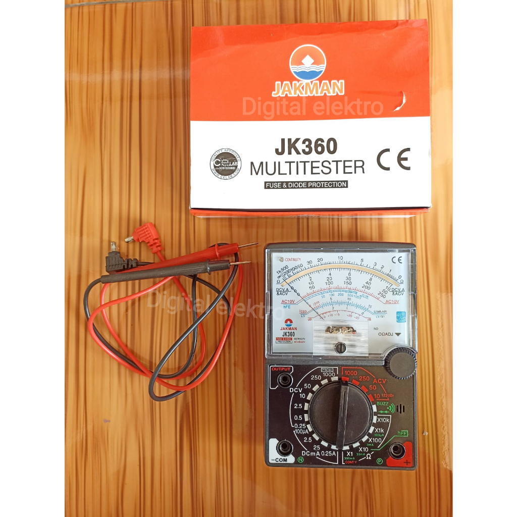Jual MULTI TESTER MERK JAKMAN JK360 / AVO METER SMART / MULTITESTER ...