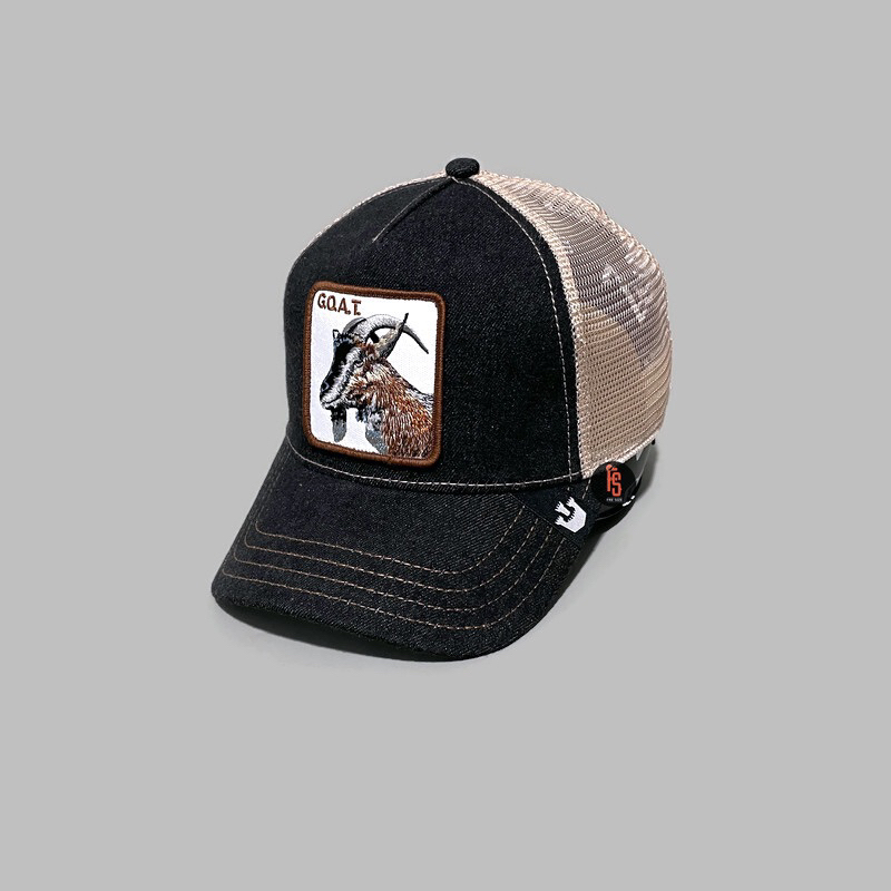 Jual TOPI ORIGINAL GOORIN BROS TRUCKER GOAT DENIM BLACK IVORY | Shopee ...