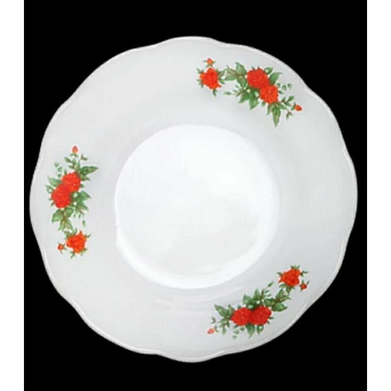 Jual PIRING MAKAN KERAMIK | PIRING NASI | PIRING WARTEG BUNGA CAP LUCKY ...