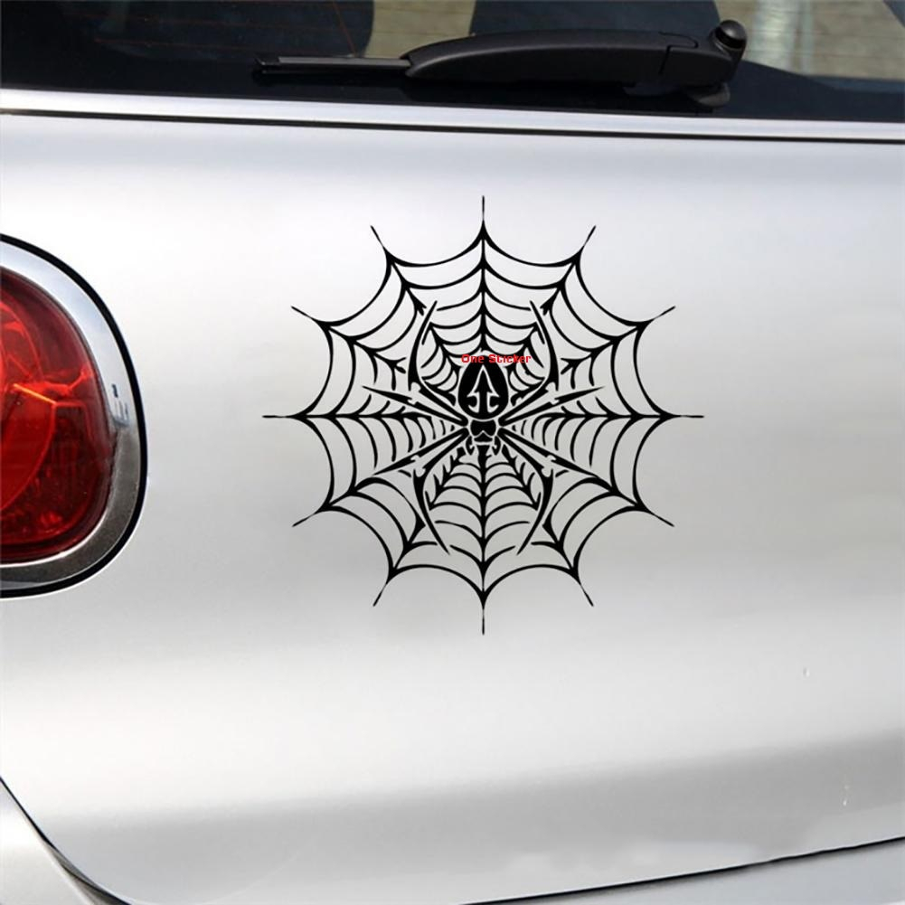 Jual Ready Cutting Sticker Kaca Body Mobil Stiker JDM Spider Jaring ...