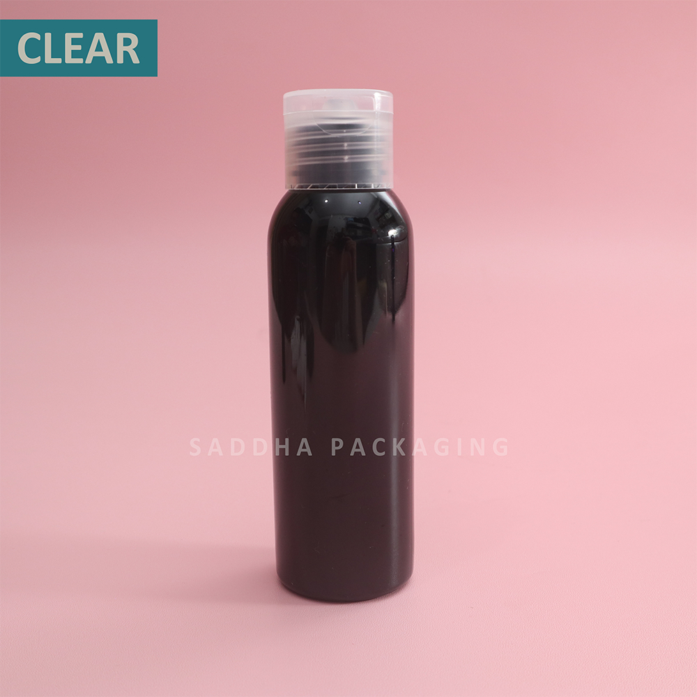 Jual Botol Fliptop 100ml Hitam PET / Botol 100 ml PET / Botol Lotion ...