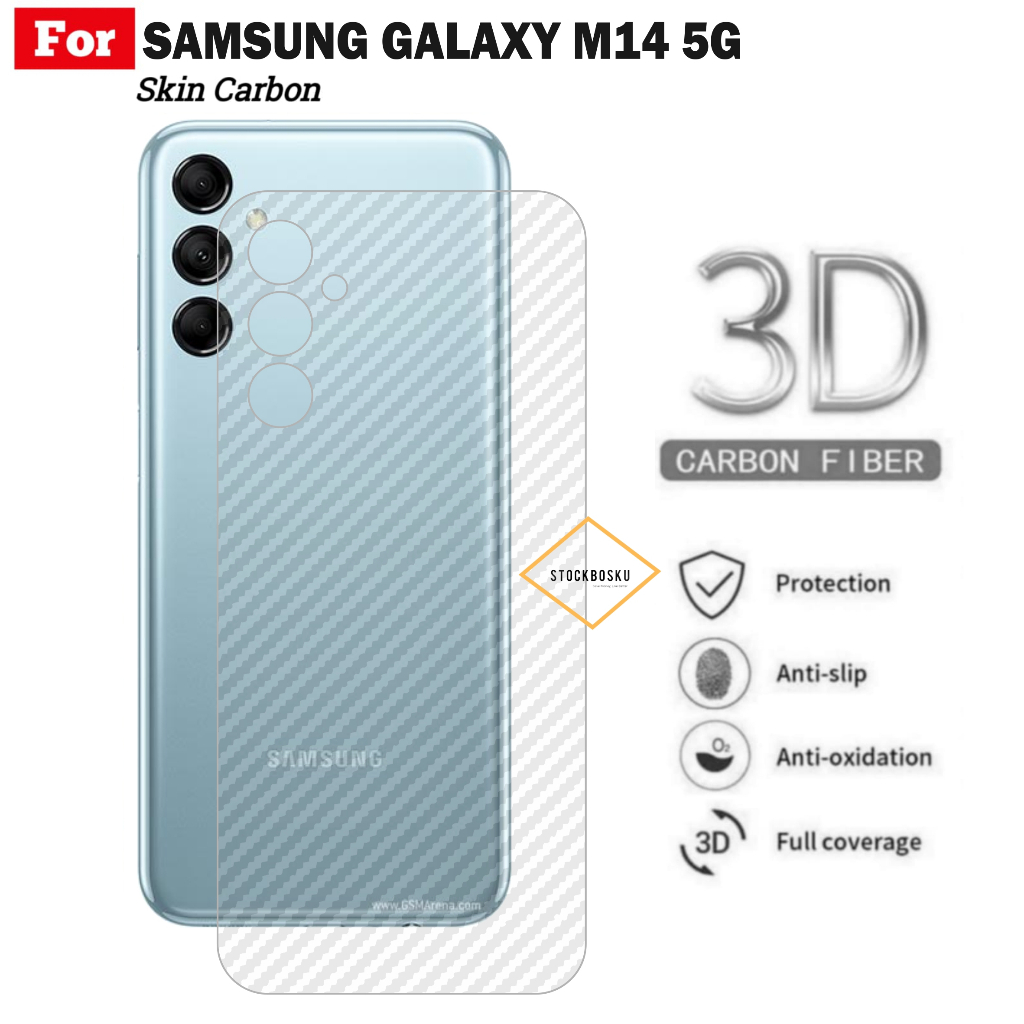 Jual Skin Carbon Samsung M14 5G Garskin Pelindung Belakang | Shopee ...