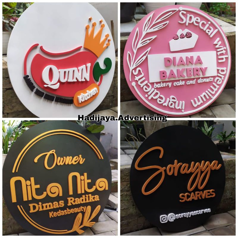 Jual Custom Logo Kayu LED Timbul/ Costum Logo Kayu / Papan Iklan Logo ...