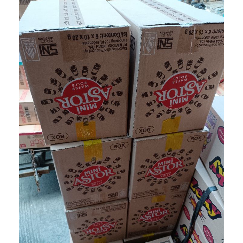 Jual MINI ASTOR Coklat wafer rolls 20 gram (1 dus isi 60 pcs) | Shopee ...