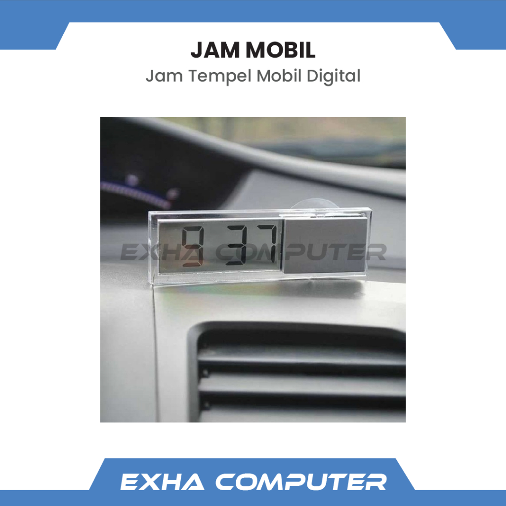 Jual JAM MOBIL TEMPEL DIGITAL TRANSPARAN | Shopee Indonesia