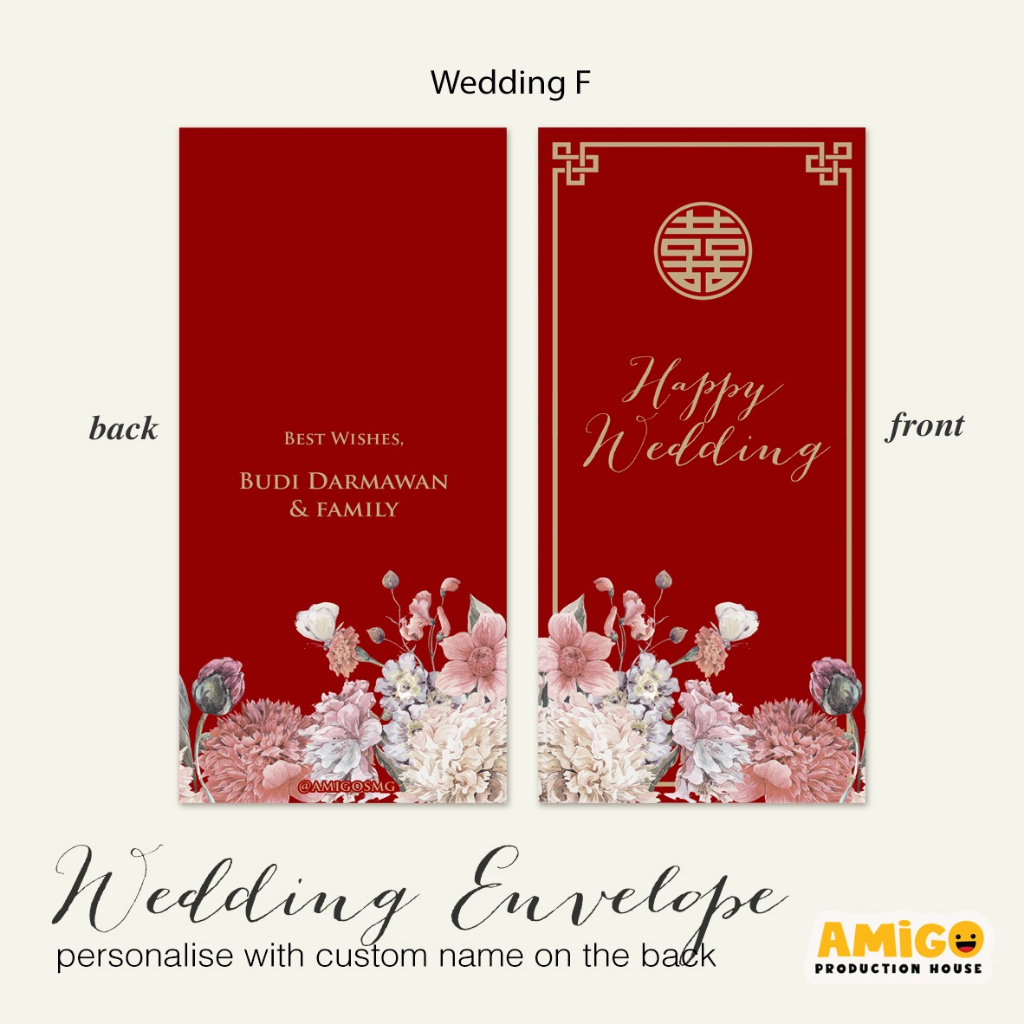 Jual Angpao Wedding Amplop Nikahan Amlop Pernikahan Premium Custom ...