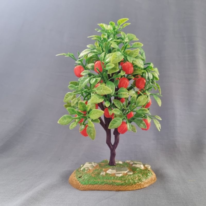 Jual Miniatur Pohon Apel medium detail rapi non packing untuk toys ...