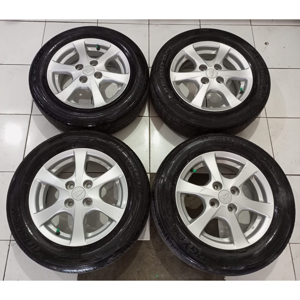 Jual VELG MOBIL SECOND STANDAR AYLA RING 14 PCD 4X100 + BAN 175 65 R14 | Shopee Indonesia