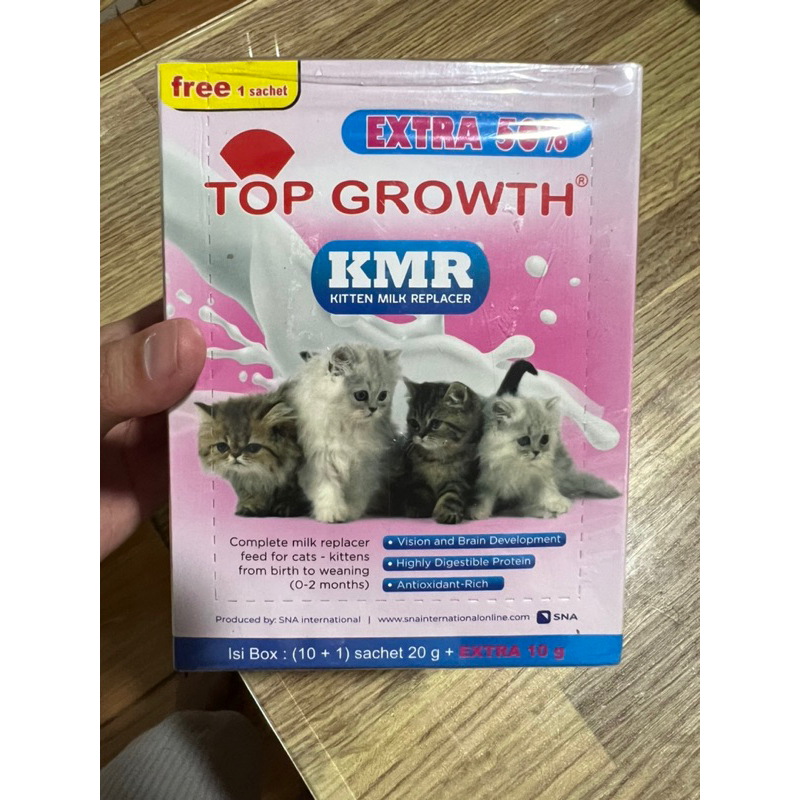 Jual Susu kucing top growth KMR 1 BOX-NEW | Shopee Indonesia
