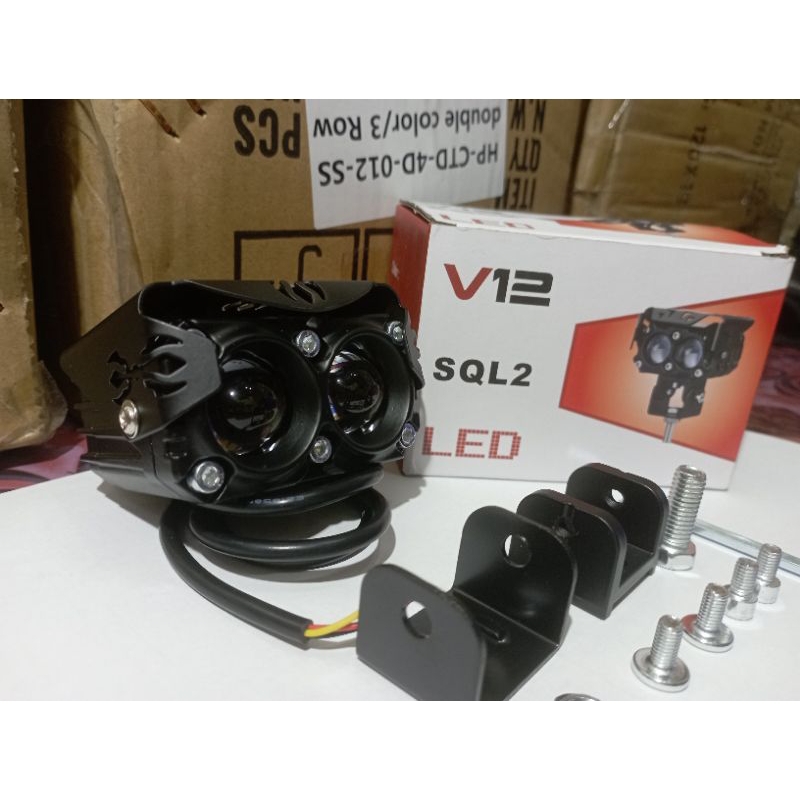 Jual Lampu Tembak Laser V12 Vinyx 2 mata D2 Laser Gun Dual Csp Putih ...