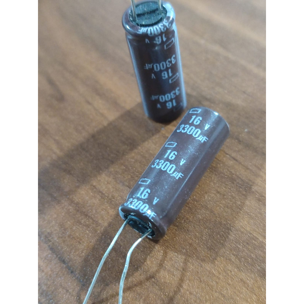 Jual Kapasitor Capacitor ELCO 3300uf 16v / 3300 uf 16 v / 3300uf/16v ...