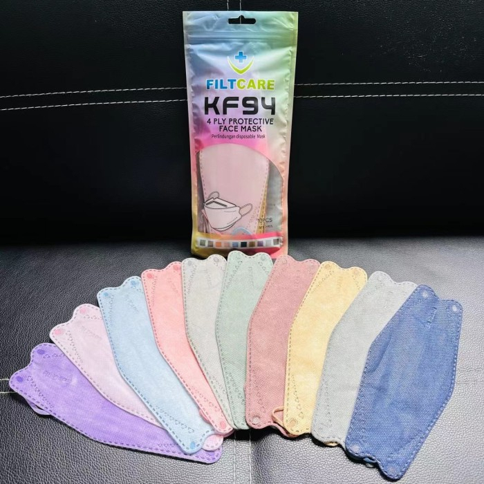 Jual Masker Kf94 Filtcare Mix Warna Earloop Dewasa Isi 10 pcs Per Pack ...