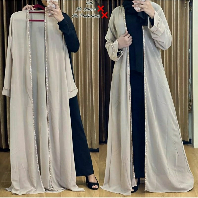 Jual New Abaya Outer saudi abaya Dubai 1set Pasmina abaya turki dubai ...
