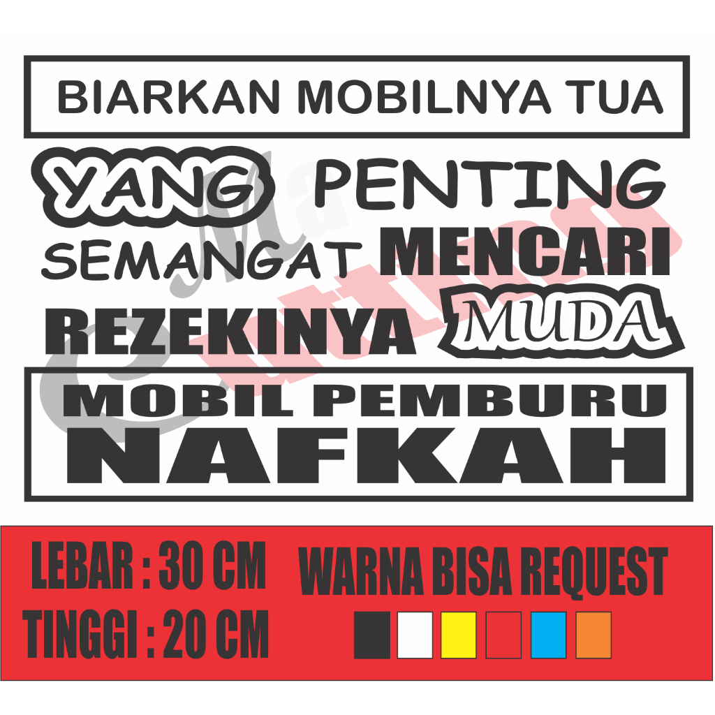 Jual STIKER CUTTING STIKER MOBIL PICK UP STIKER KACA TRUCK | Shopee ...