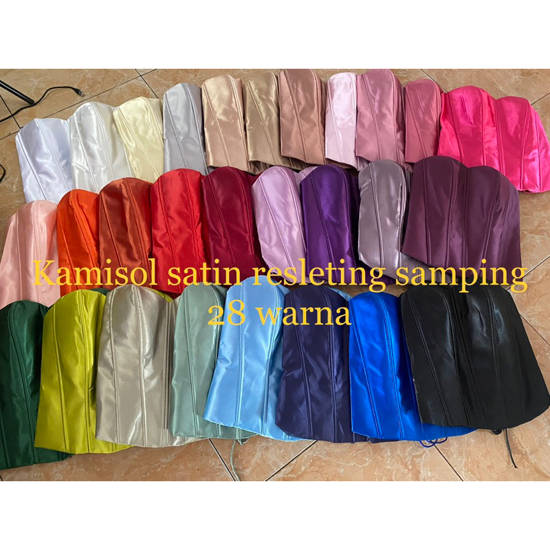Jual KAMISOL SATIN/KEMBEN SATIN/LONGTORSO (Etalase 2) | Shopee Indonesia