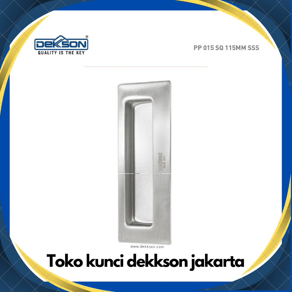Jual Handle tanam pintu dekson / Pull Plate Dekkson PP-DKS-SQ-015-115MM ...