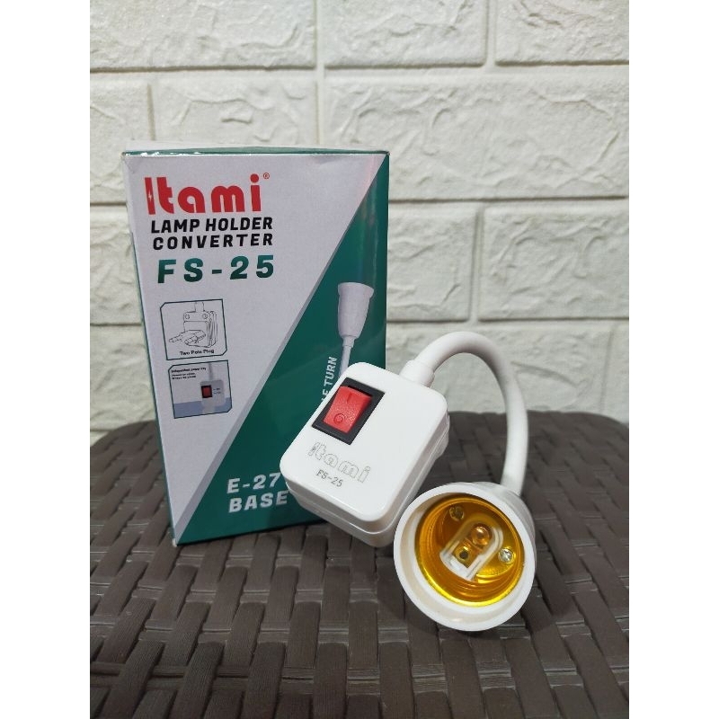 Jual Fitting Lampu / Fitting Lampu Portable / Lamp Holder Converter FS ...