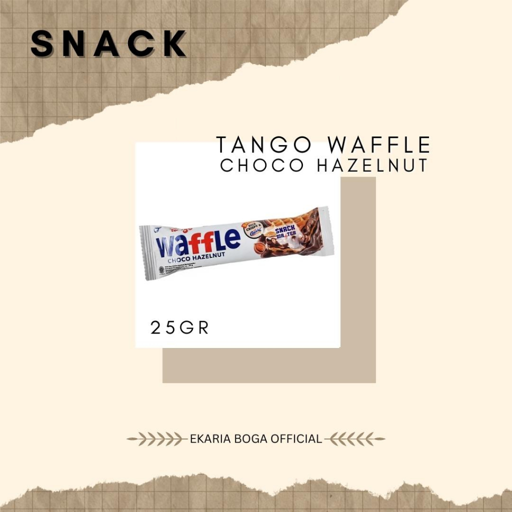 Jual SNACK | BISKUIT | WAFER | TANGO | TANGO WAFFLE CHOCO HAZELNUT 25GR ...