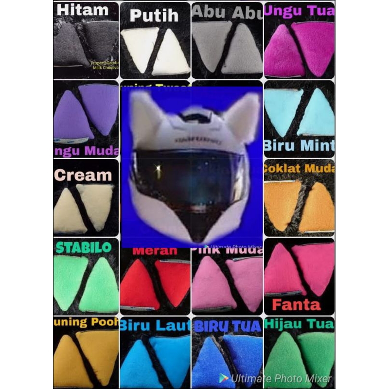 Jual kuping kucing helm | Shopee Indonesia