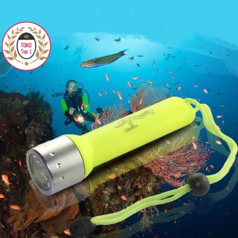 Jual senter selam cree /senter selam anti air /anti air nyelam light diving flashlight cree ...