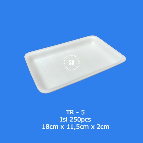 Jual FOAM TRAY TR 5 - STYROFOAM TRAY BUAH TR5 - ISI 250 PCS | Shopee Indonesia