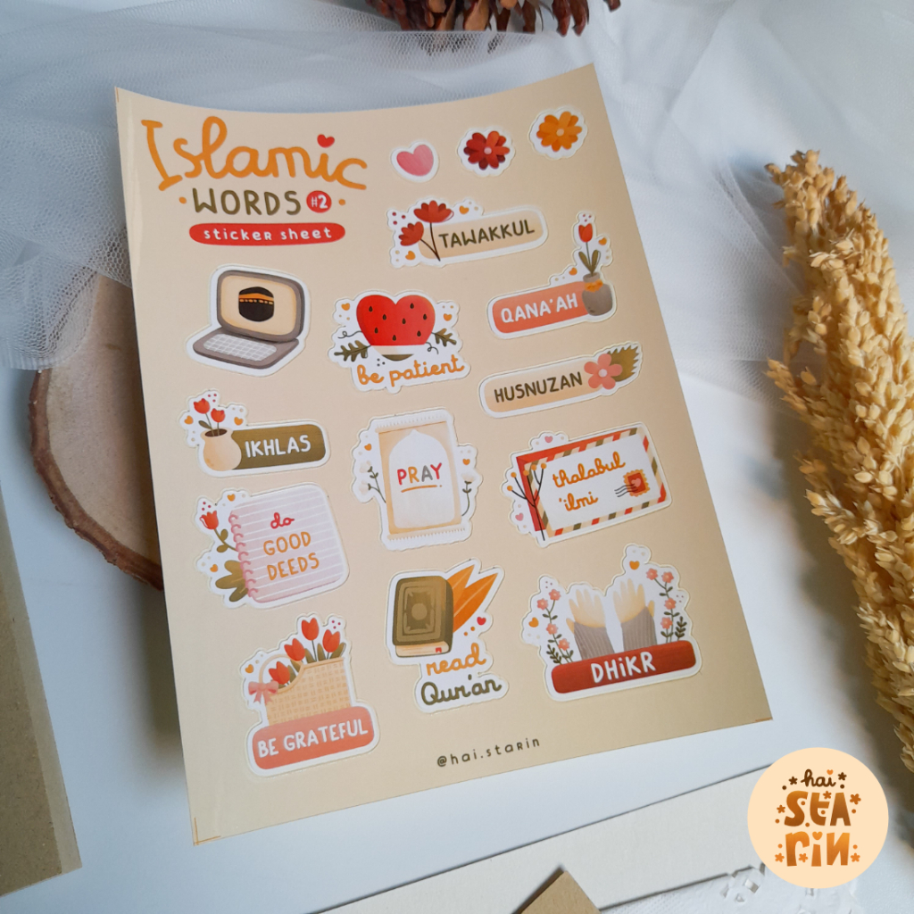 Jual STIKER ISLAMIC WORDS SERIES #2 | Stiker Jurnal Kata-kata Islami ...