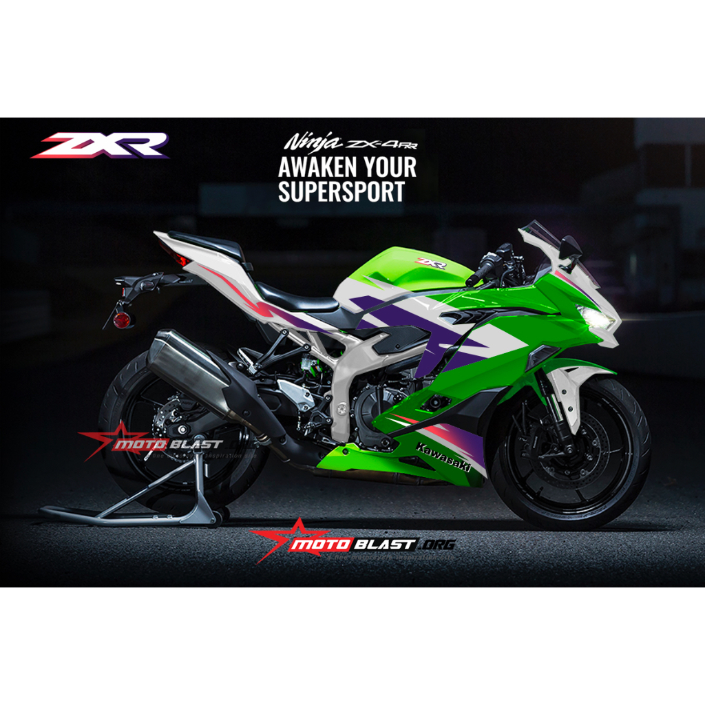 Jual Decal Stiker Full Body ZX4RR Livery ZXR400 Motoblast | Shopee ...