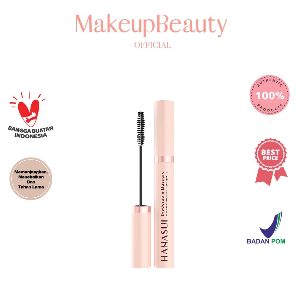Jual HANASUI Eyedorable Mascara 8ml | 4D Silk Fiber Mascara | Maskara ...